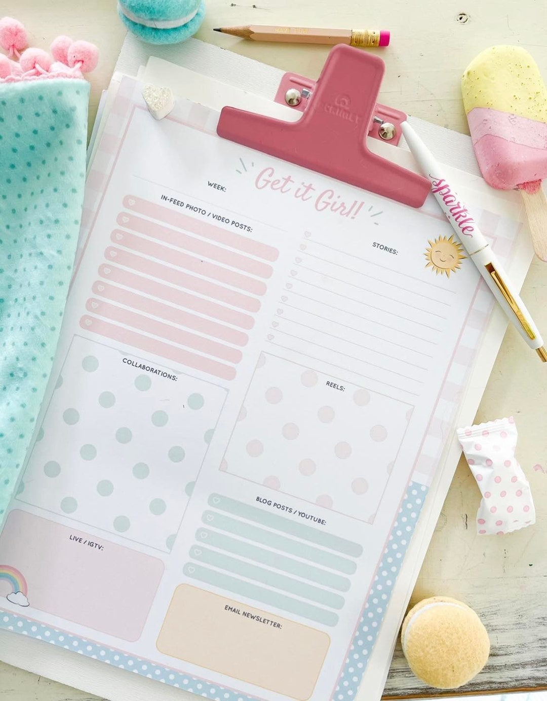 Get It Girl Daily Planner, Planner, Planner Pages, Weekly Planning ...