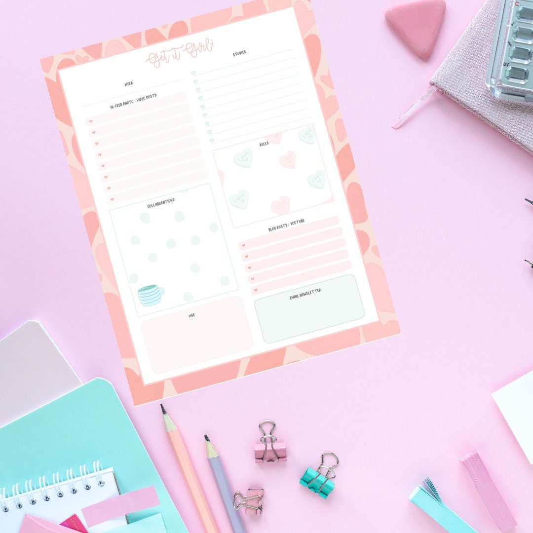 Get It Girl Daily Planner, Planner, Planner Pages, Weekly Planning ...