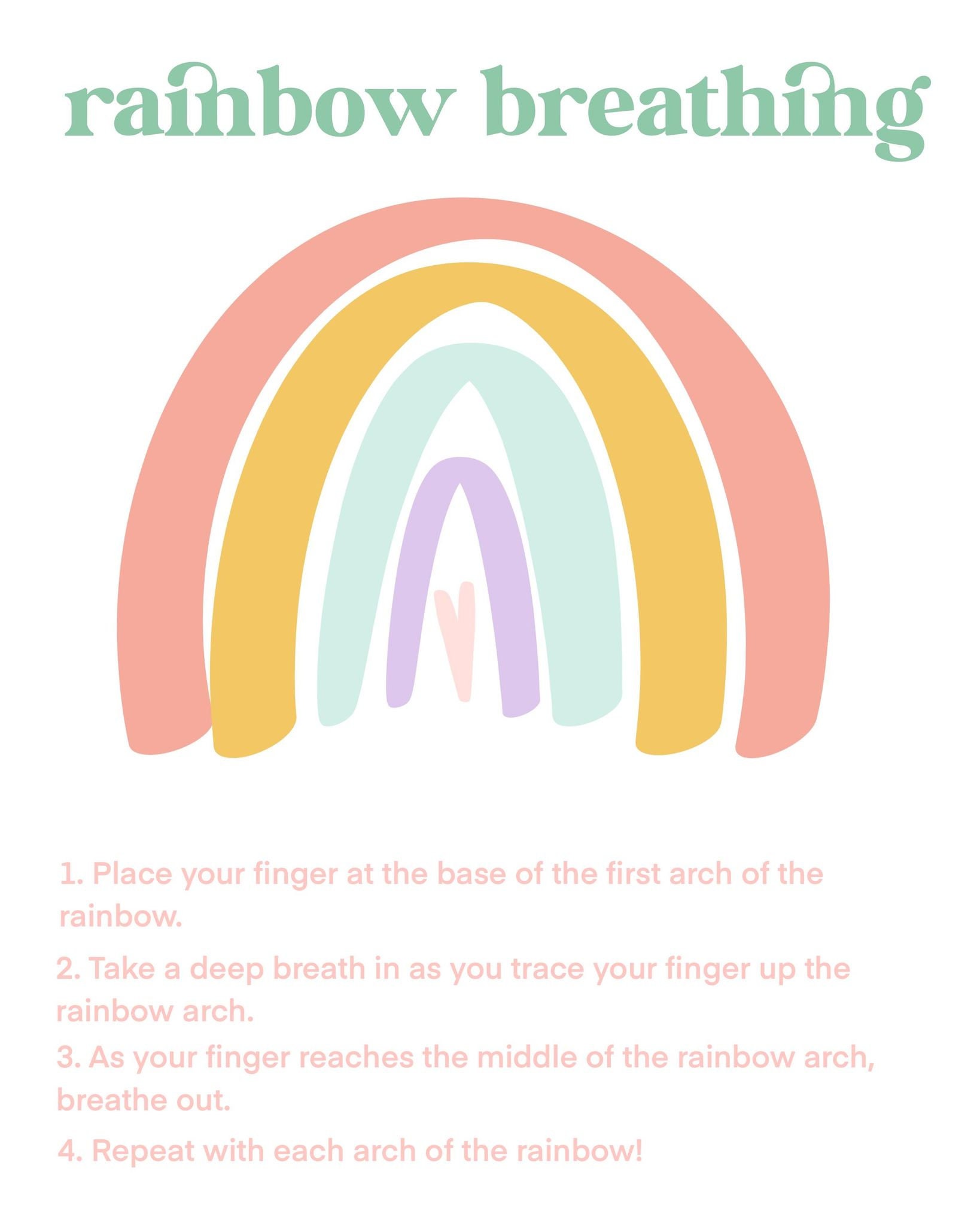 Rainbow Breathing, Breathing Techniques, Breathing Technique for Kids ...