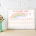 Reward Chart for Kids, Reward Chart, Daily Weekly Routine ...