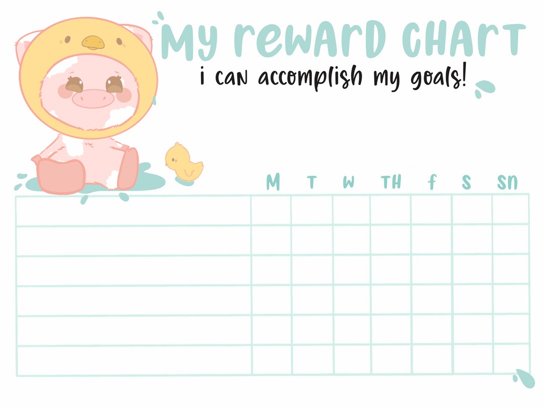 My Reward Chart for Kids, Reward Chart,daily Weekly Routine ...