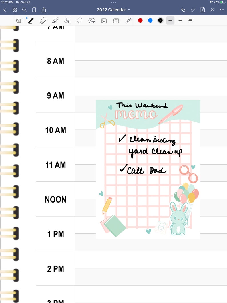 Kawaii Planner Clipart Stickers | Goodnotes5 | Cute Sticker Pack for ...