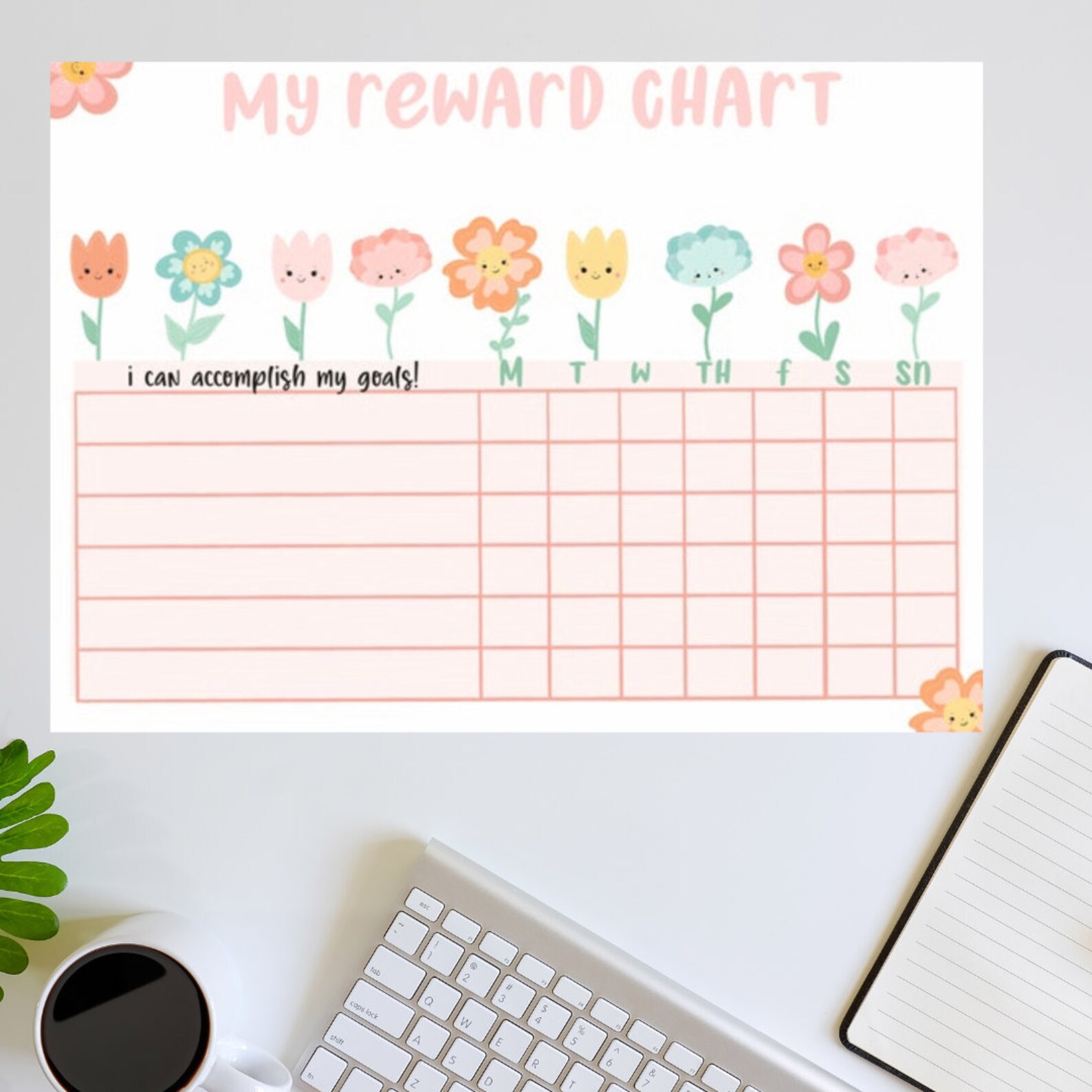 My Reward Chart for Kids, Reward Chart,daily Weekly Routine ...