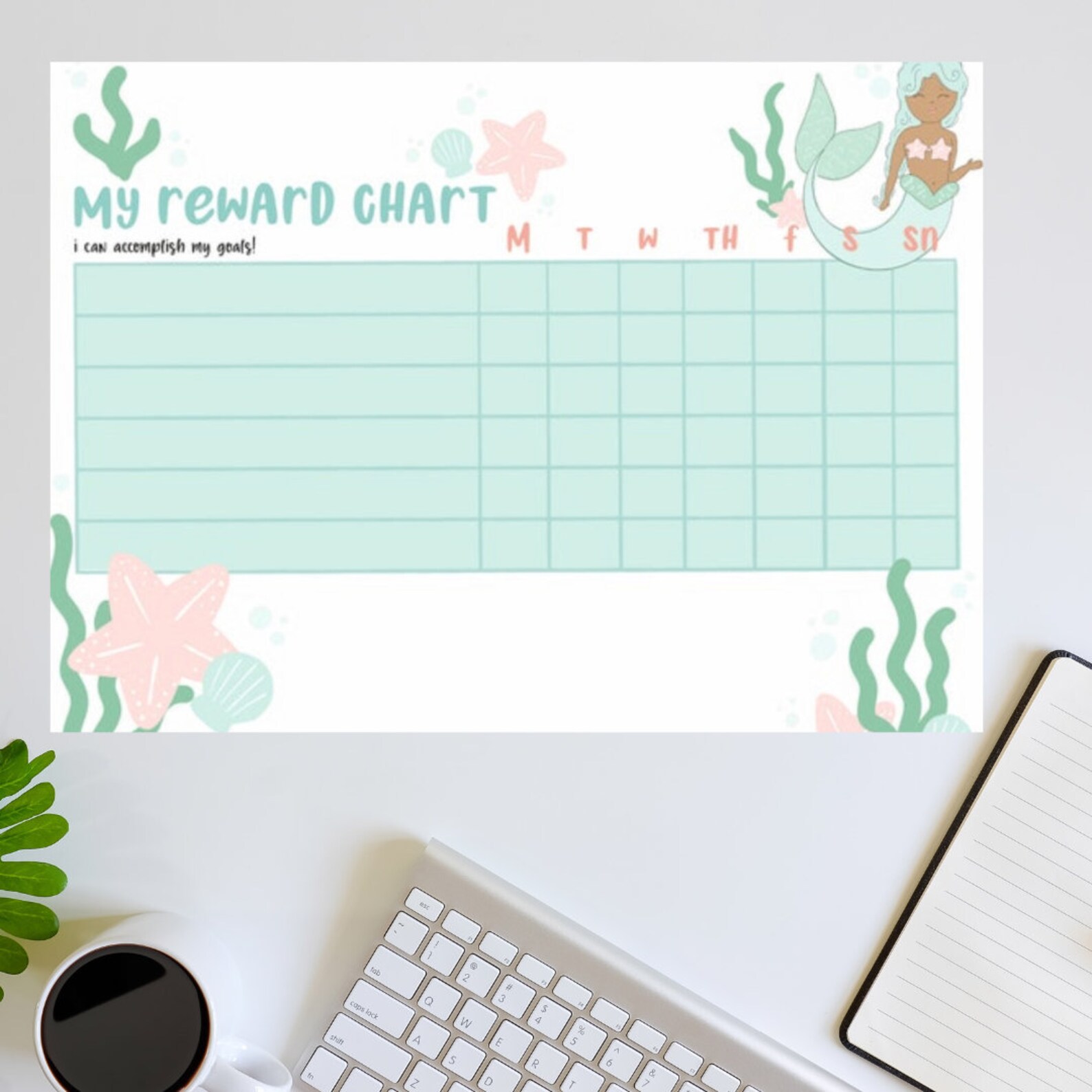 Reward Chart for Kids Reward Chart Daily Weekly Routine - Etsy