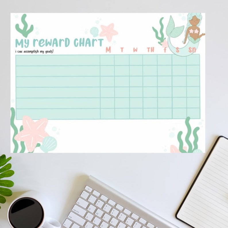 Reward Chart for Kids Reward Chart Daily Weekly Routine - Etsy