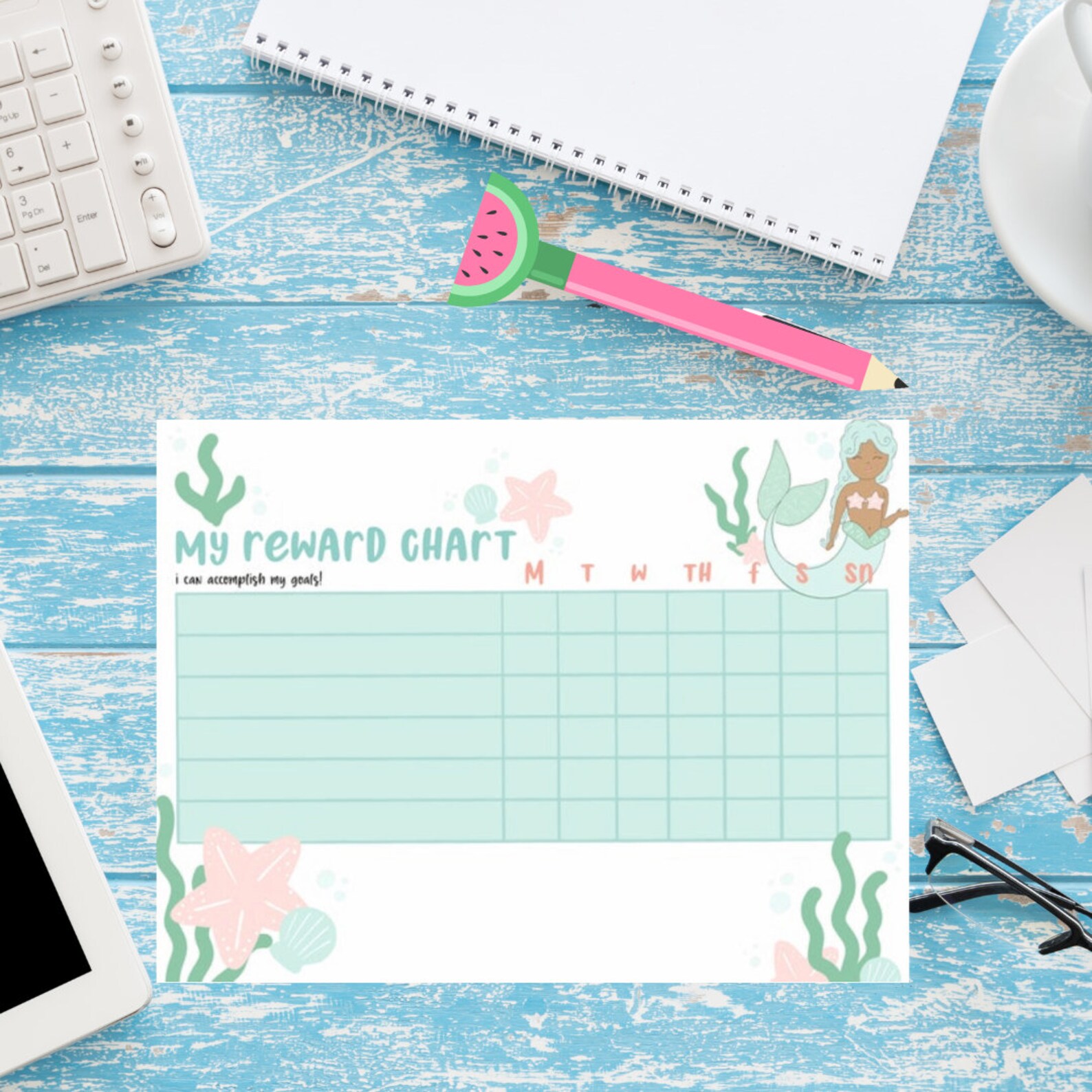 Reward Chart for Kids Reward Chart Daily Weekly Routine - Etsy