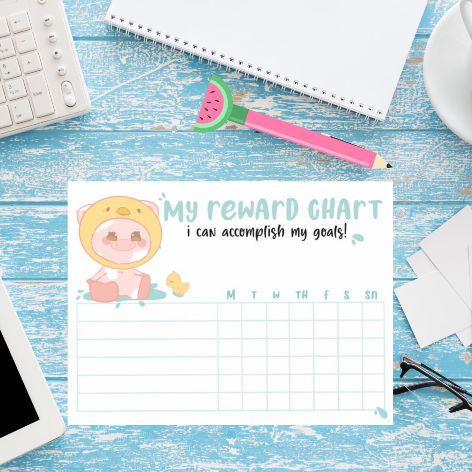 My Reward Chart for Kids, Reward Chart,daily Weekly Routine ...