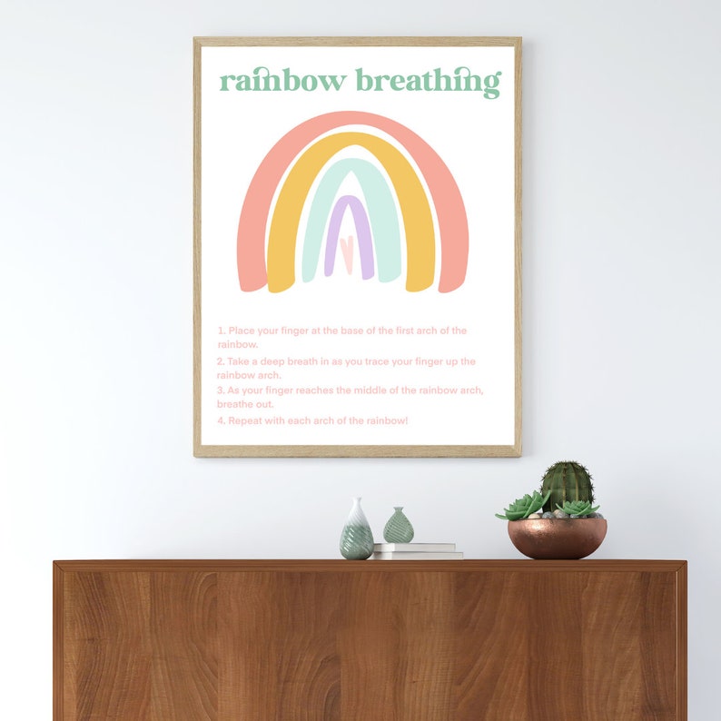 Rainbow Breathing Breathing Techniques Breathing Technique - Etsy