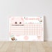 Kawaii Boba Kitty Pastel Kids Reward Chart, Bubble Tea Printable Kids ...