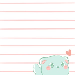 Printable Stationary, Kids Stationary Set, Notebook Pages, Notepad ...