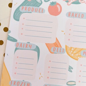 6x8 Grocery List Notepad - Etsy