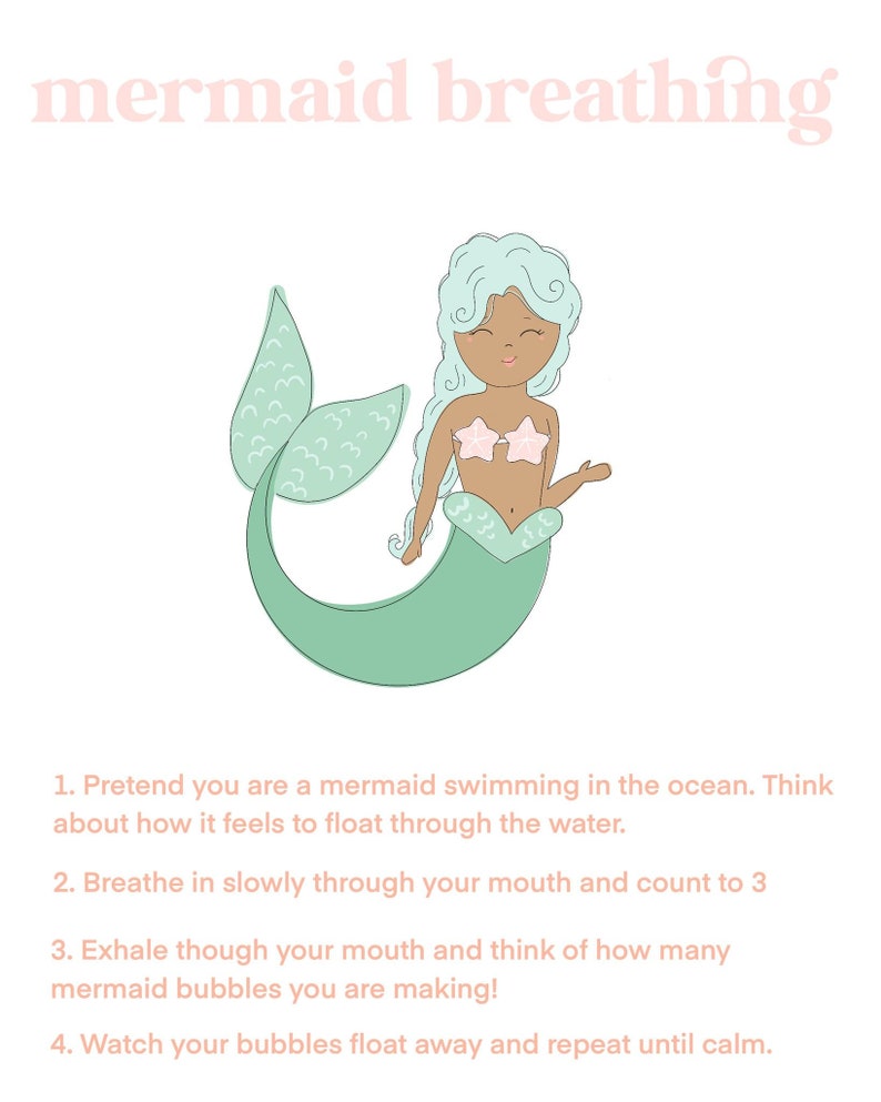 Mermaid Breathing, Breathing Techniques, Breathing Technique for Kids ...