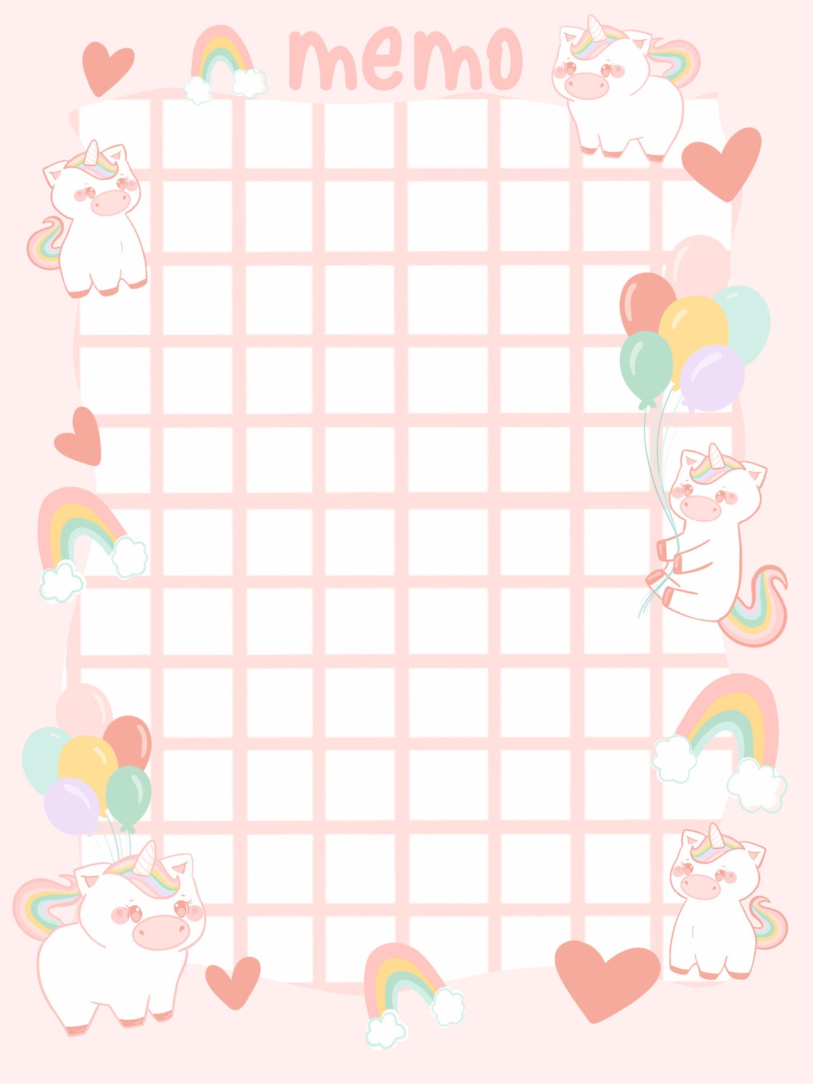 Printable Stationary, Notepads, Memo Sheets, to Do List, Cute ...