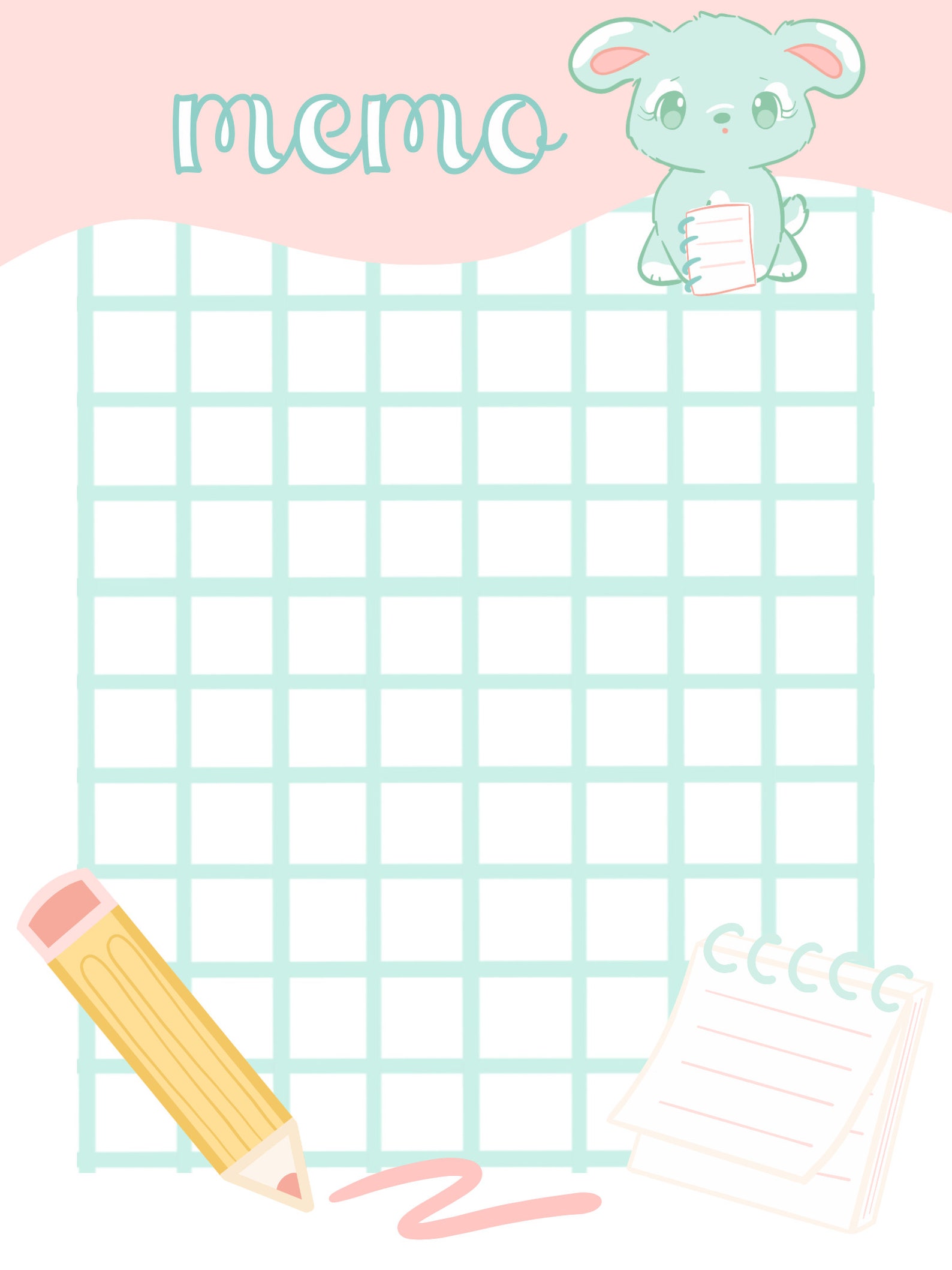 Printable Stationary, Notepads, Memo Sheets, to Do List, Cute ...