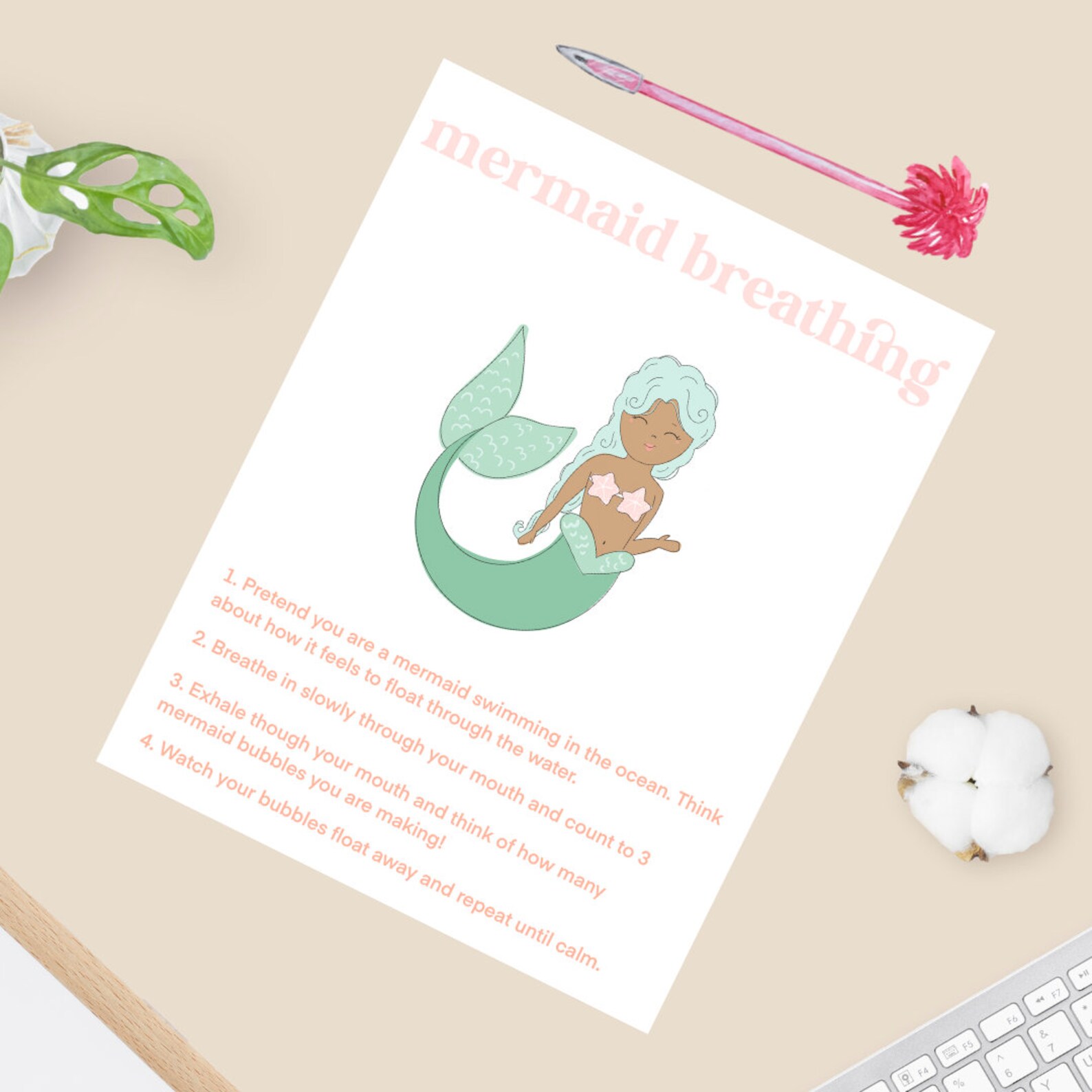 Mermaid Breathing, Breathing Techniques, Breathing Technique for Kids ...