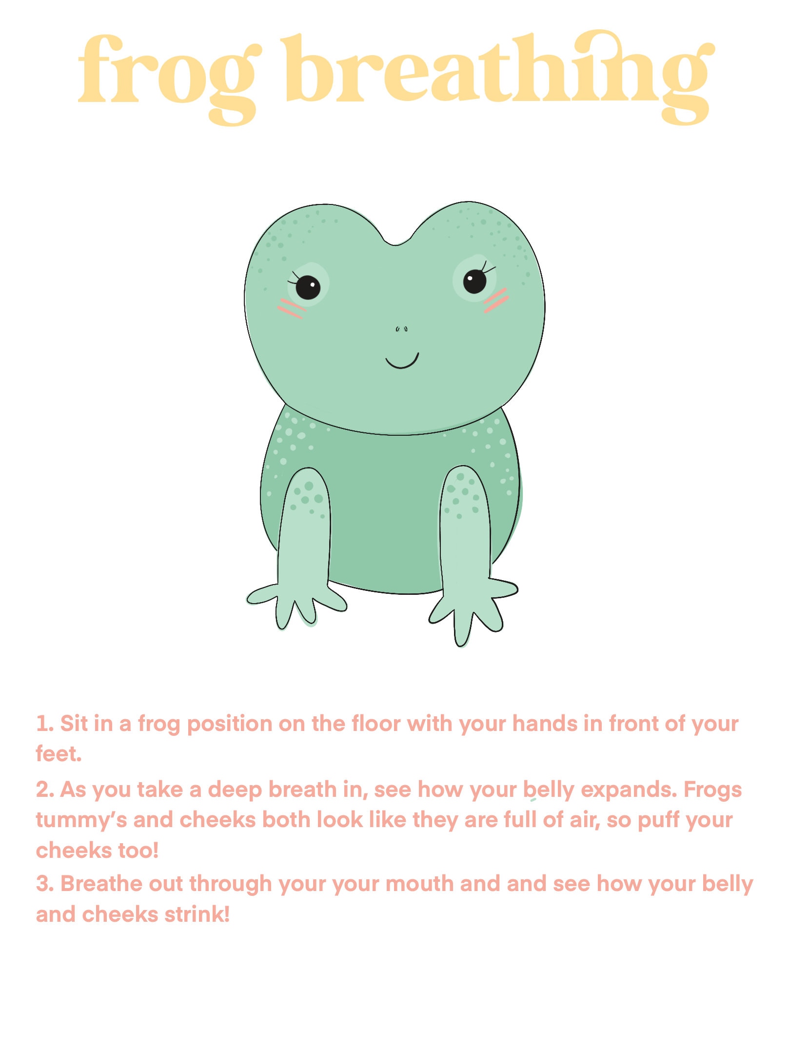 Frog Breathing, Breathing Techniques, Breathing Technique for Kids ...
