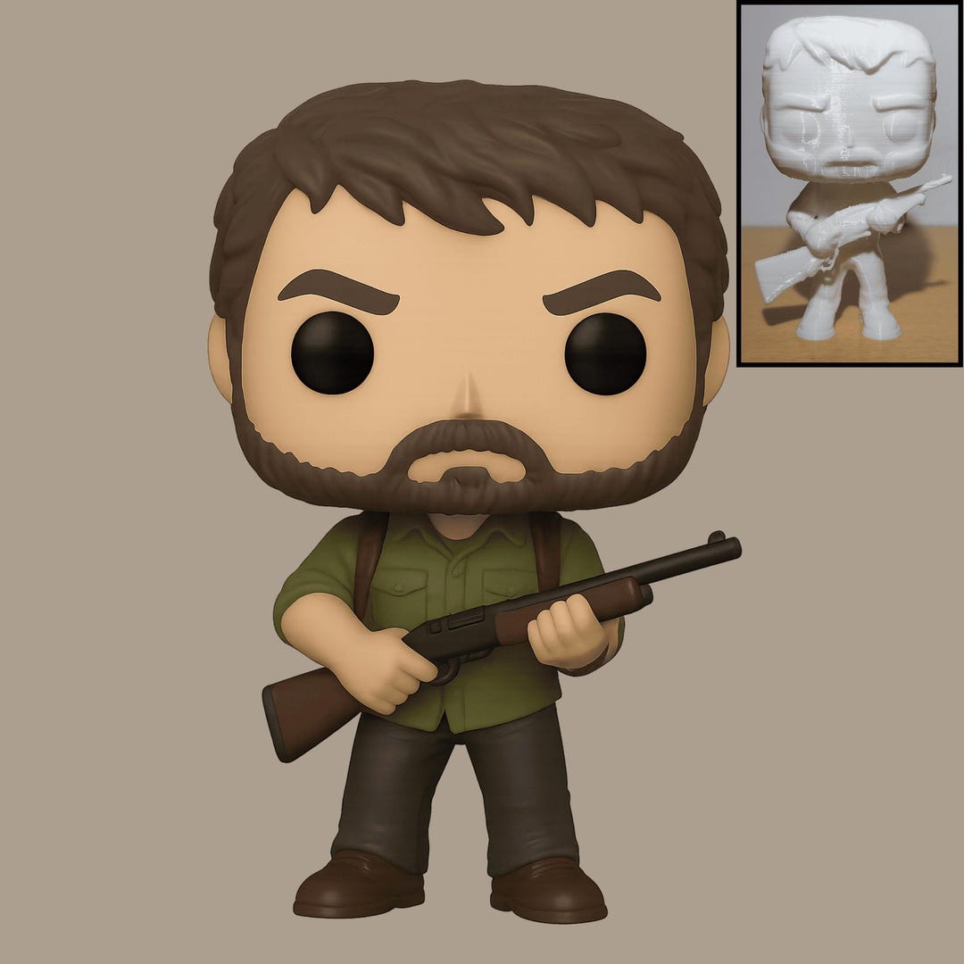Joel the Last of Us STL File | 3D Print Model | Funko Style Figurine ...