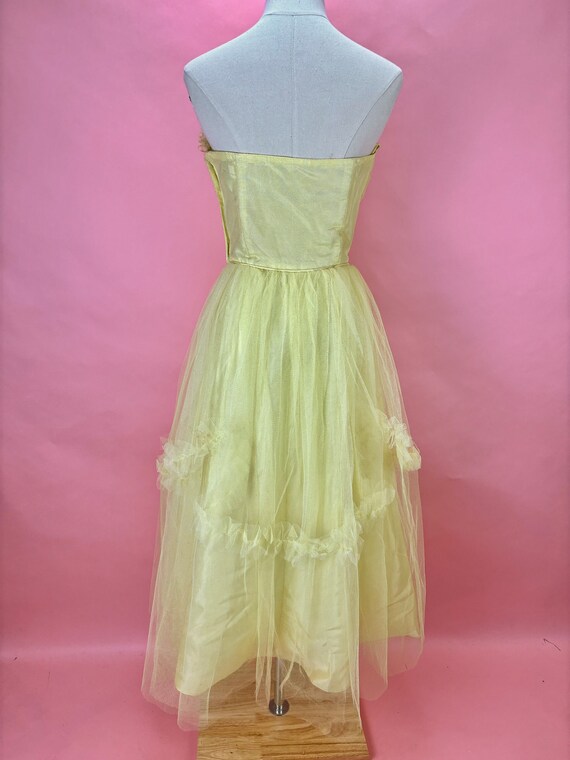 1950’s Yellow Tulle Prom Dress - Gem