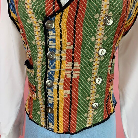 Antique Woven Vest Gem