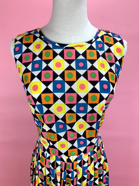 1960’s Mod Patterned Summer Dress - Gem