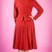1950's Red and Black Plaid Wool Suit 2 Piece 1940s 50s 40s Size Small ...
