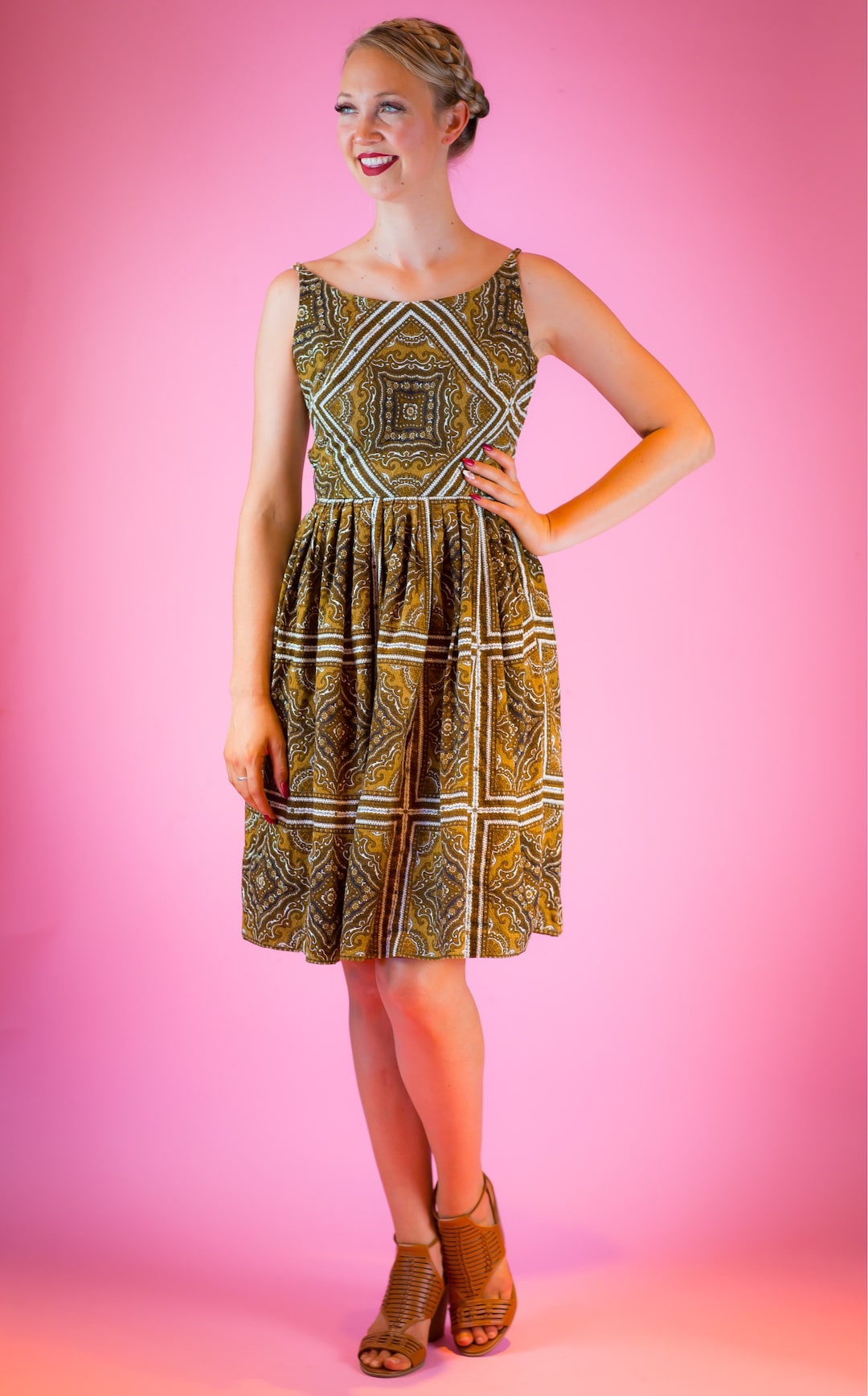 1950's Patchwork Sundress XS 50's Sundress - Etsy