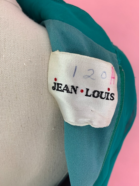 1960’s Chiffon Emerald Green Jean Louis Dress - Gem
