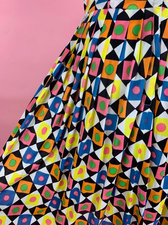 1960’s Mod Patterned Summer Dress - Gem