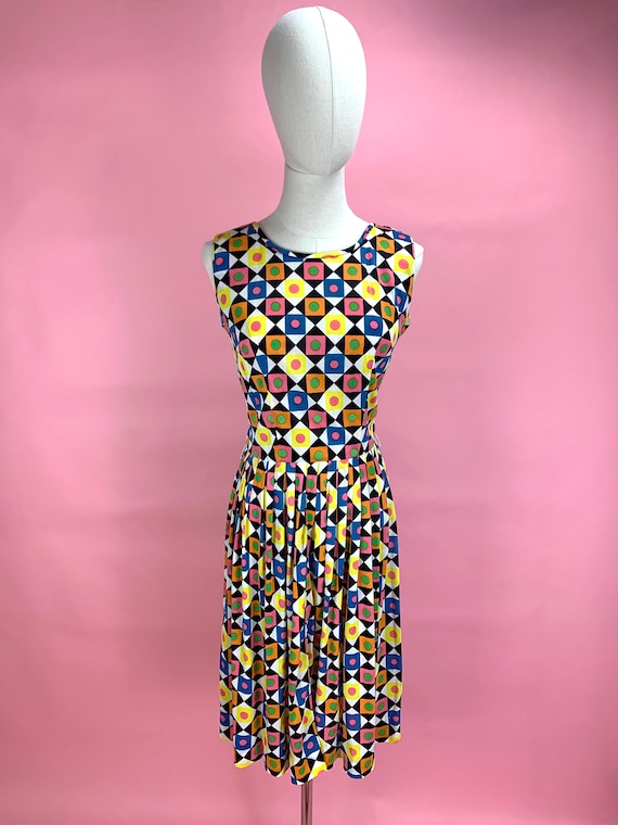 1960’s Mod Patterned Summer Dress - Gem