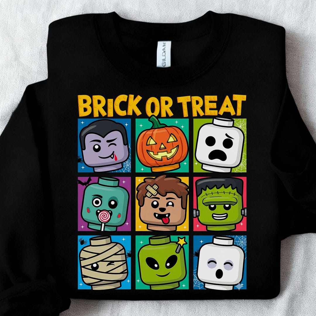 Brick Halloween Monster PNG: Pumpkin, Ghost, Zombie, Mummy, Vampire ...
