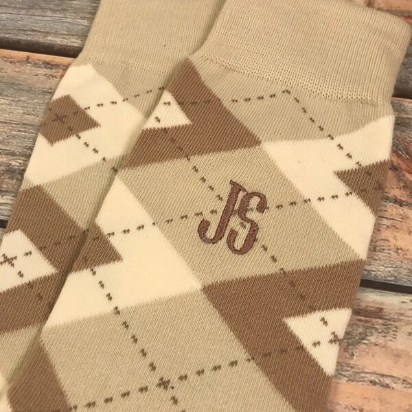Monogrammed Socks - Etsy