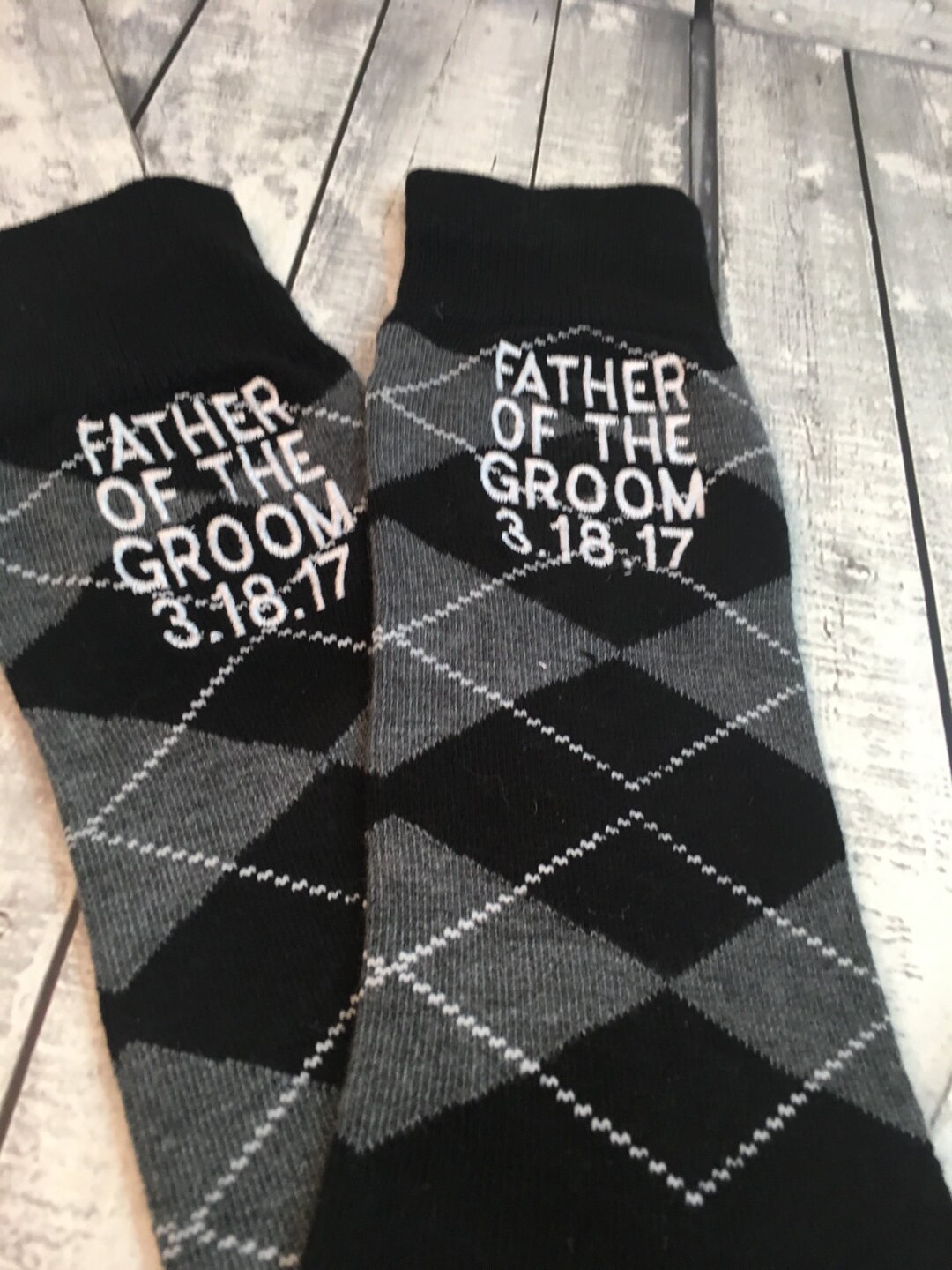 Personalized Father of the Groom Gift of Wedding Socks, Socks for ...