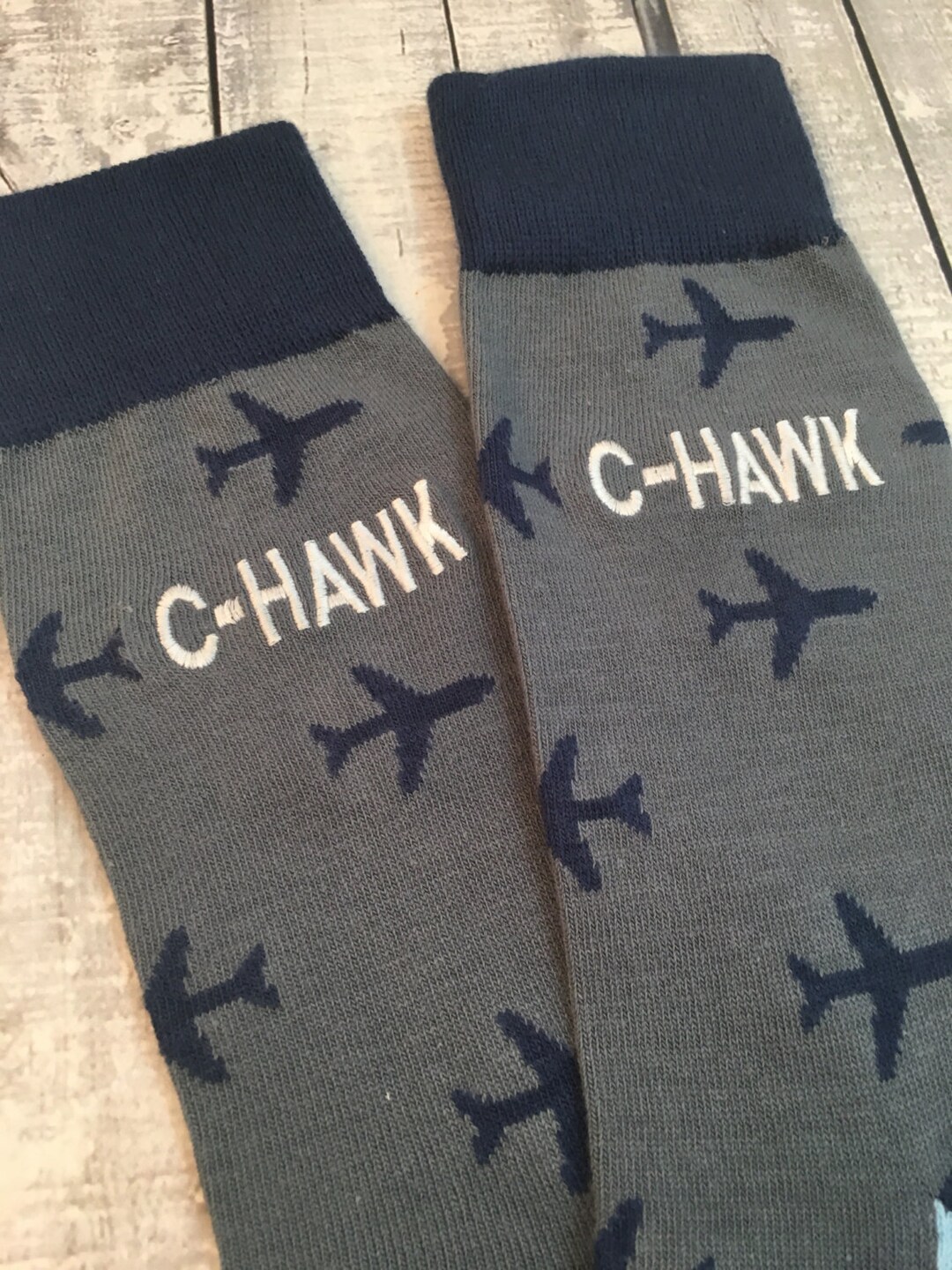 Embroidered Airplane Socks: Personalized Pilot Call Sign Gift - Etsy