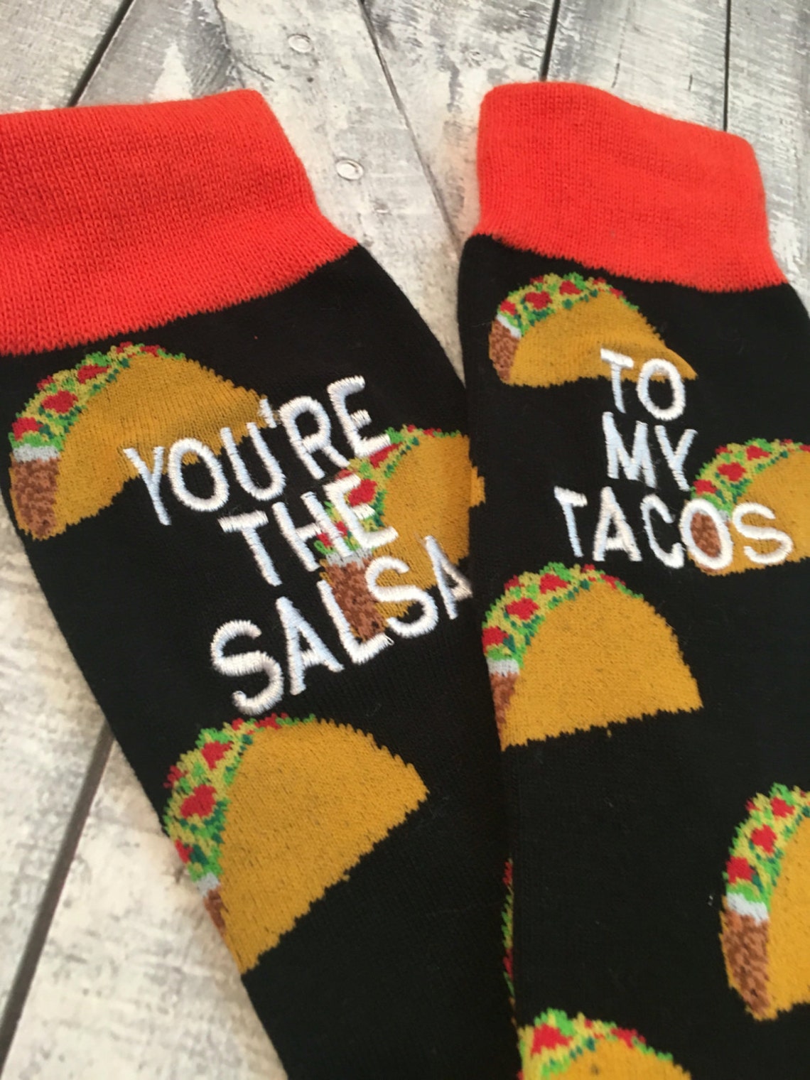 Taco Socks Mens Socks Taco Gift Man Gift Funny Socks - Etsy