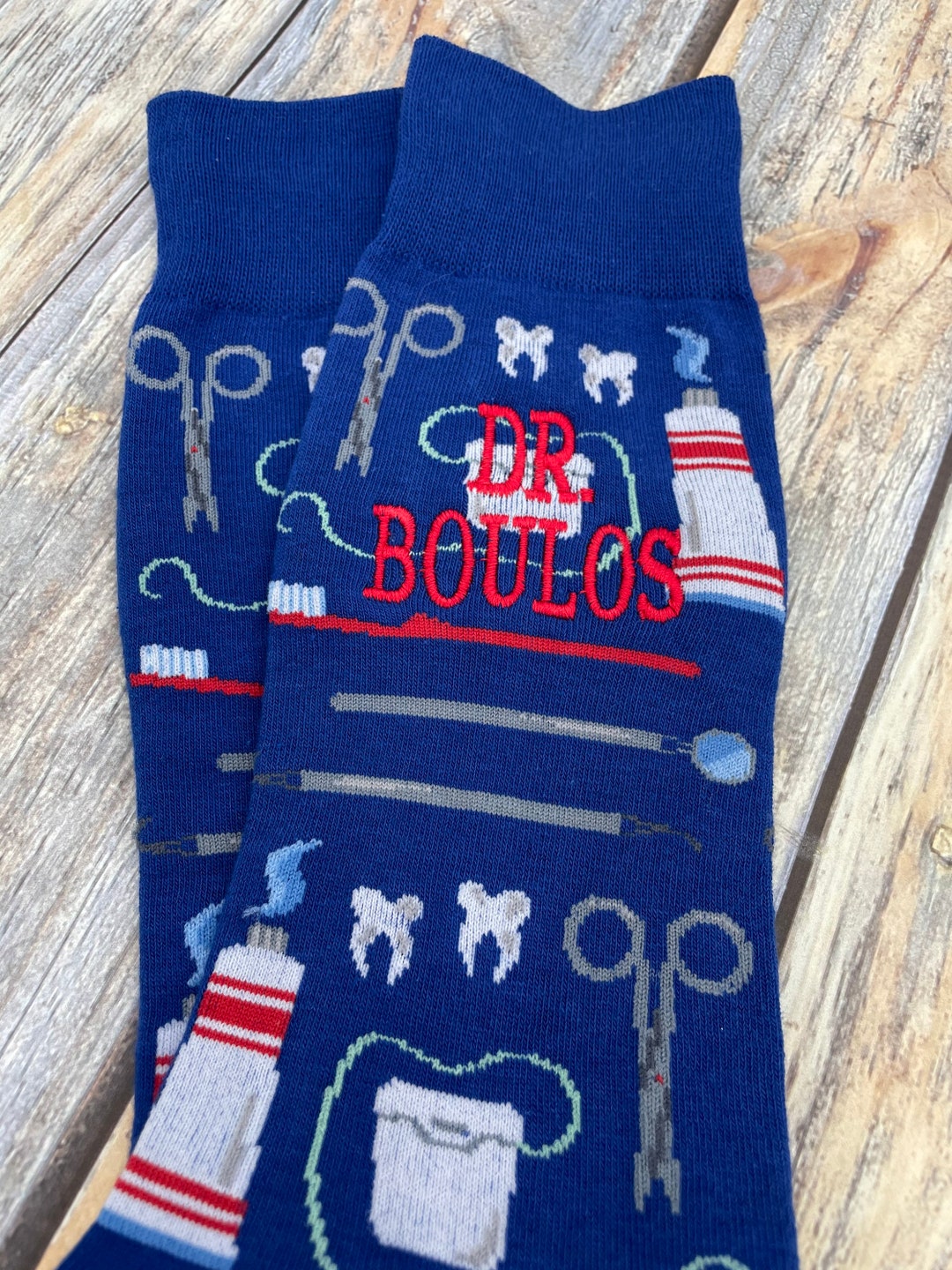 Dentist Socks - Mens Monogram Socks - Dental School Graduation Gift ...