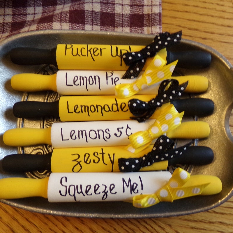 Lemon Mini Rolling Pin - Etsy
