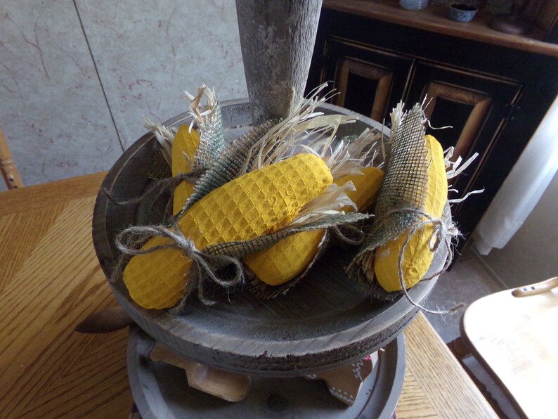 Tiered Tray Corn on the Cob Corn on the Cob Farmhouse Decor - Etsy