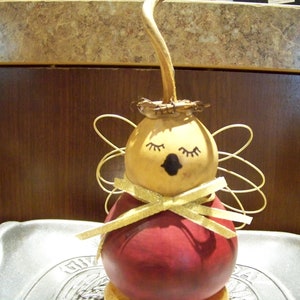 Angel Gourd, Christmas Angel Gourd, Farmhouse Christmas Angel ...