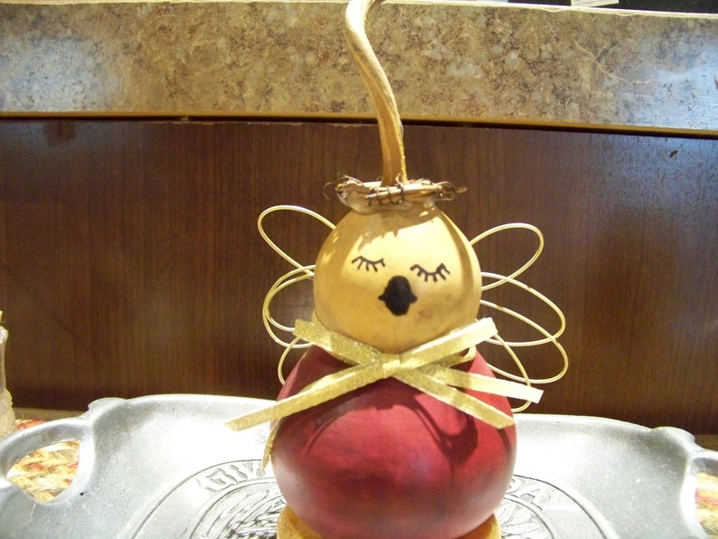 Angel Gourd Christmas Angel Gourd Farmhouse Christmas Angel Etsy