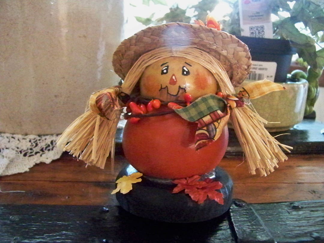 Fall Gourd Pumpkins, Scarecrows, and Ghosts - Etsy