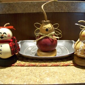 Angel Gourd, Christmas Angel Gourd, Farmhouse Christmas Angel ...