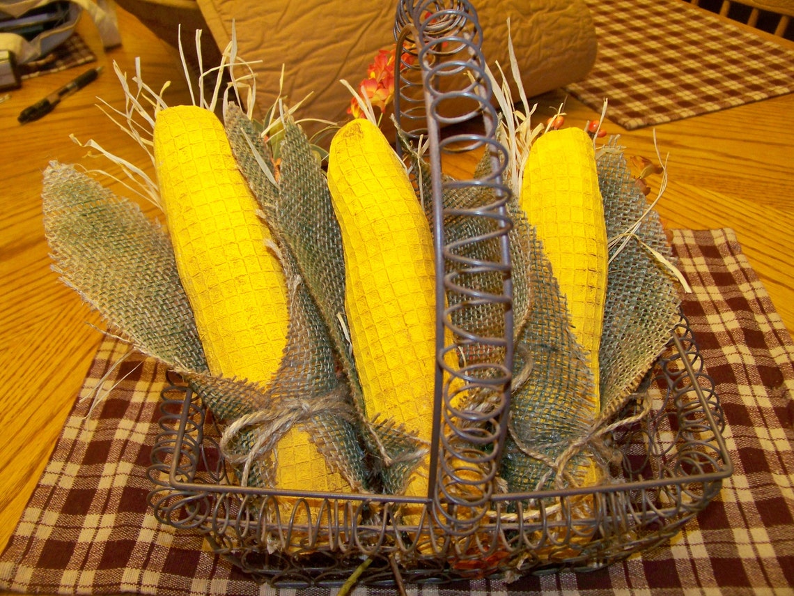 Primitive Corn Bowl Fillers, Farmhouse Fall Bowl Fillers. Rustic Fall ...