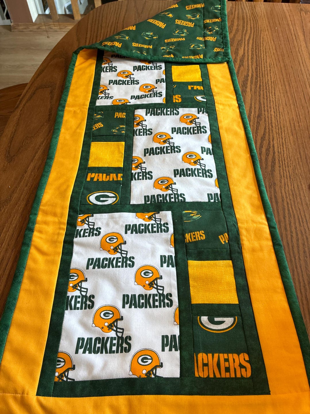 Green Bay Packers Table Runner - Etsy