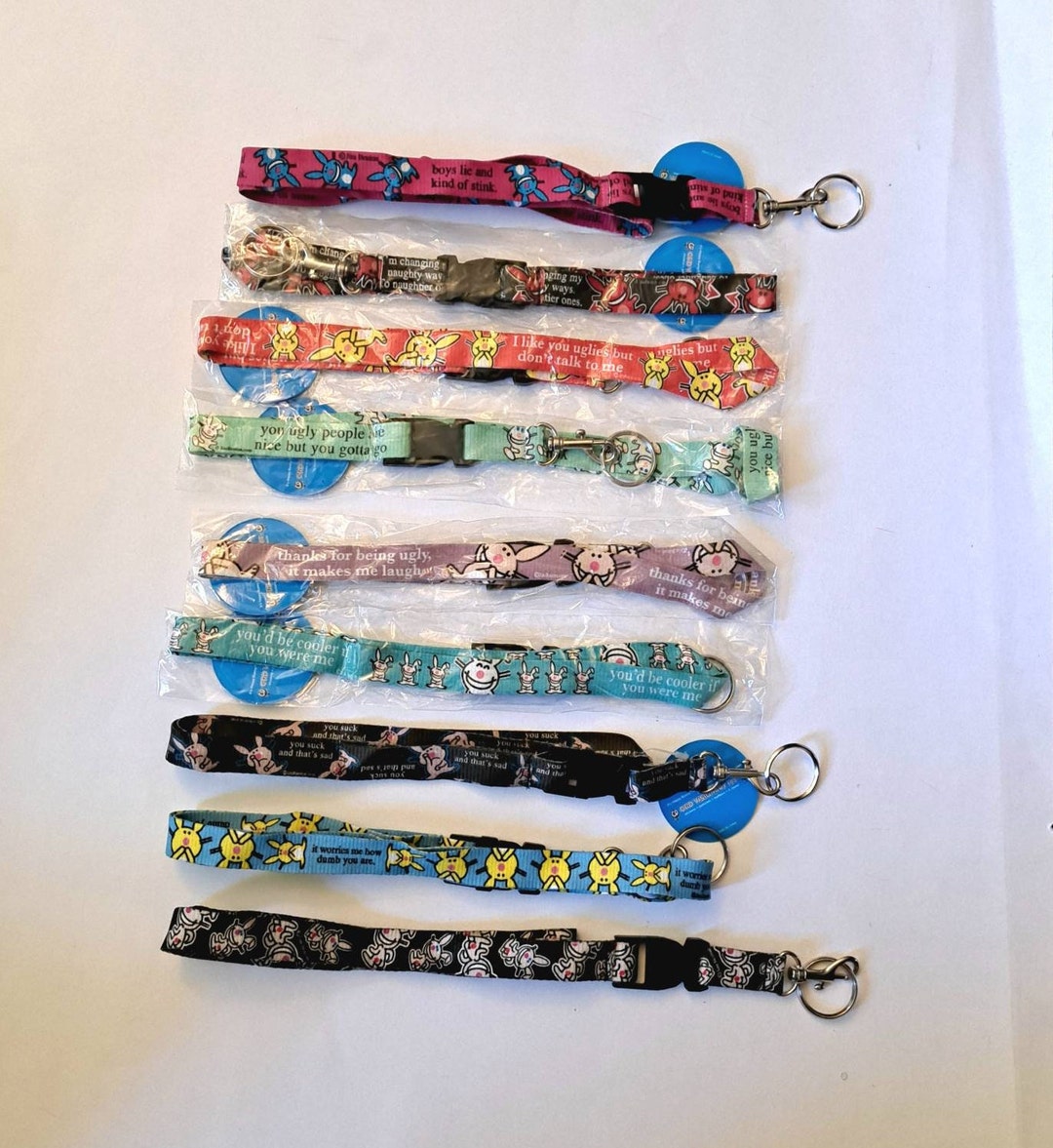 It's Happy Bunny Y2K Lanyard Rare Deadstock - Etsy