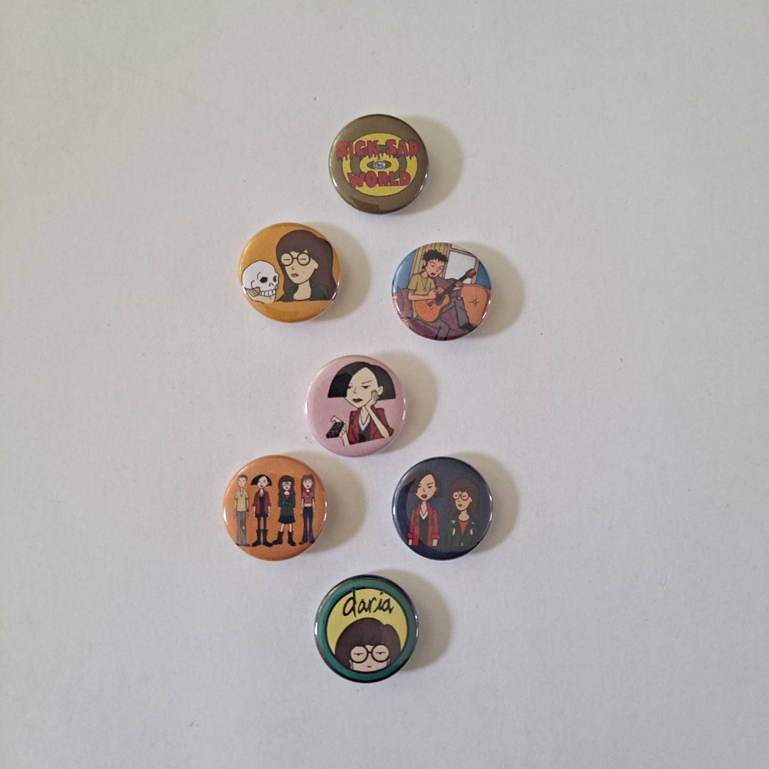 Daria 1 Inch Pin Set Buttons - Etsy