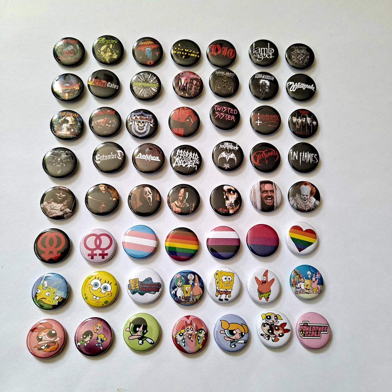 1 Inch Pinback Buttons Misc Make Your Own Set Etsy