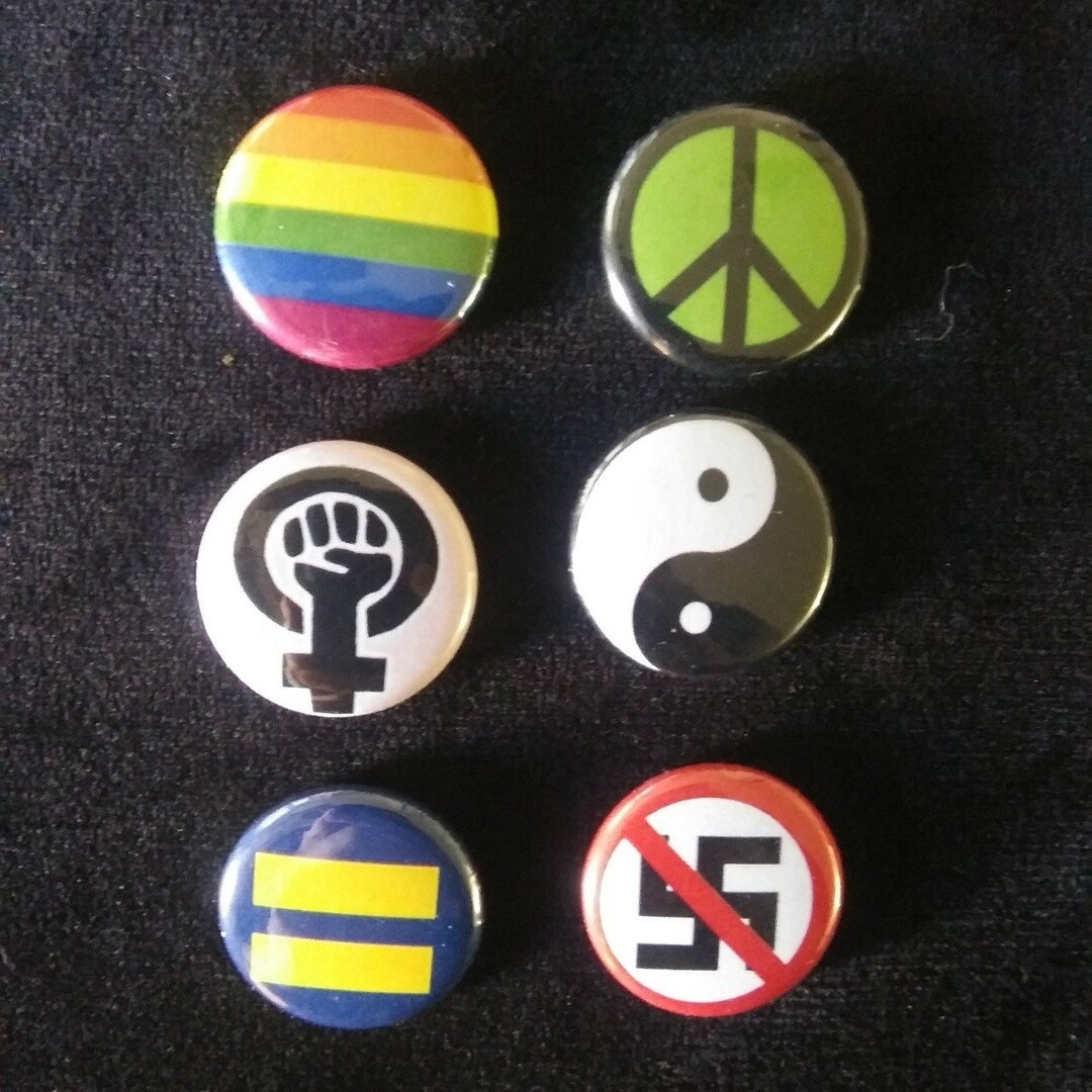 Equality Social Justice Pin Set 1" Buttons Badges Pinbacks - Etsy