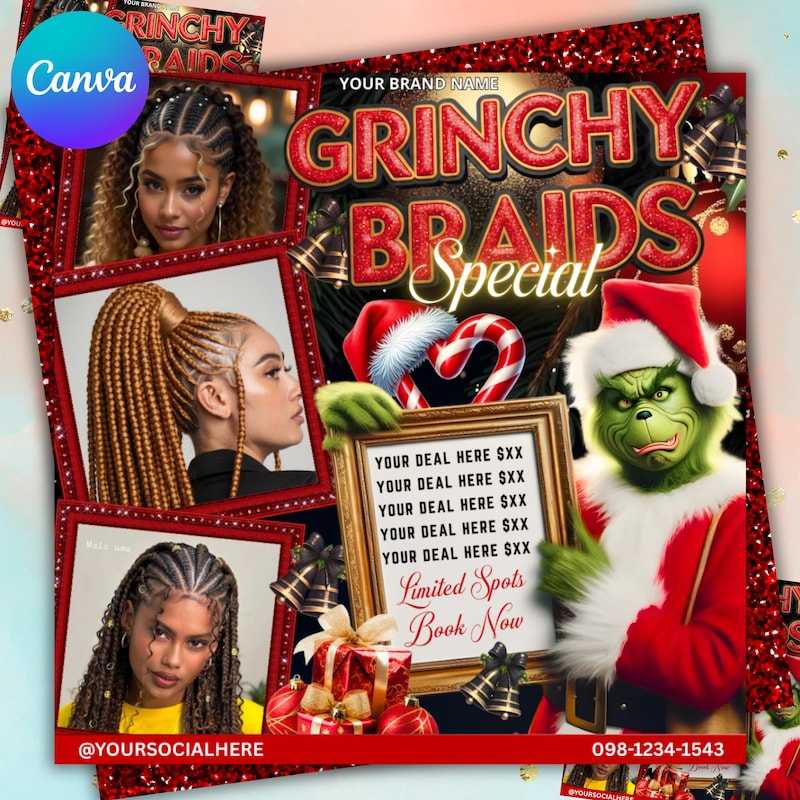 Grinchmas Party Flyer - Etsy