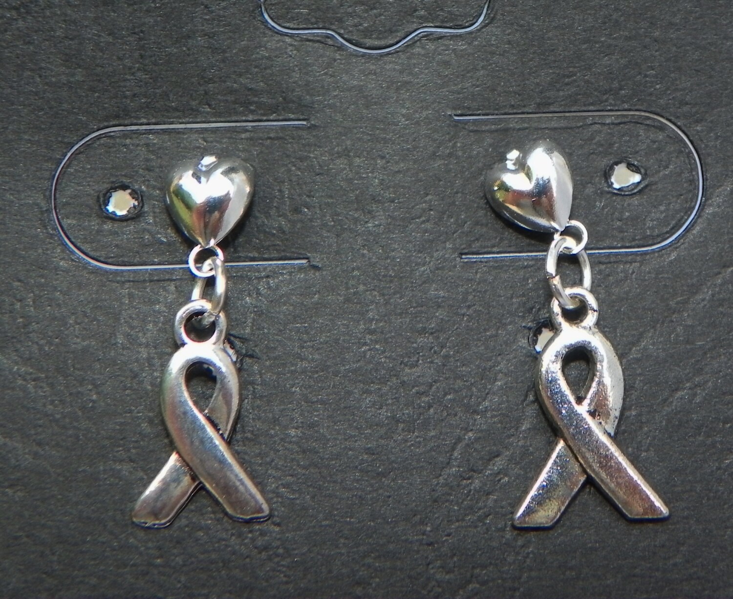 Cancer Ribbon Earrings Cancer Awareness Earrings Ribbon - Etsy