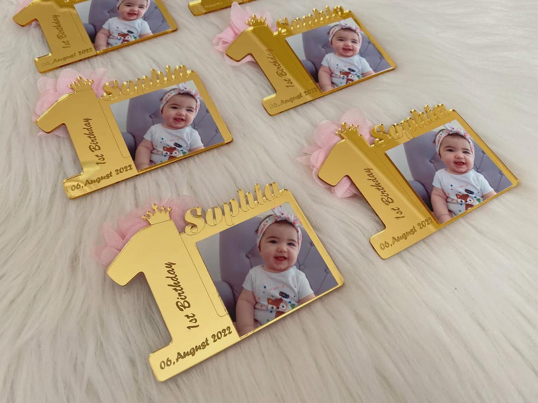 First Birthday Photo Frame Gifts, First Birthday Party Gifts for Guests ...
